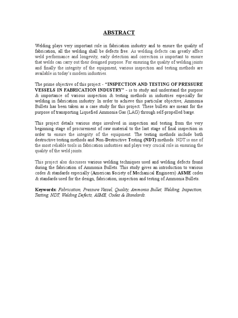 Abstract (Project Report) | PDF