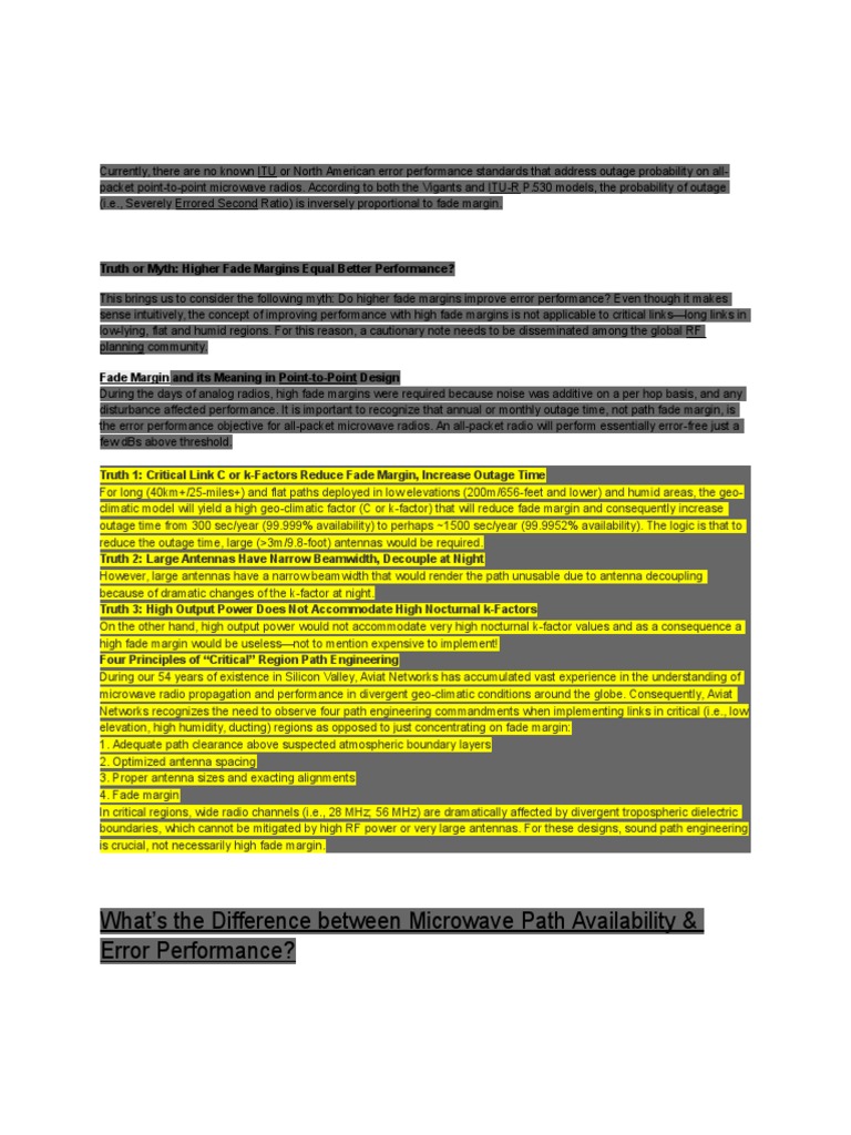 Microwave Path Engineering Insights | PDF | Microwave | Antenna (Radio)