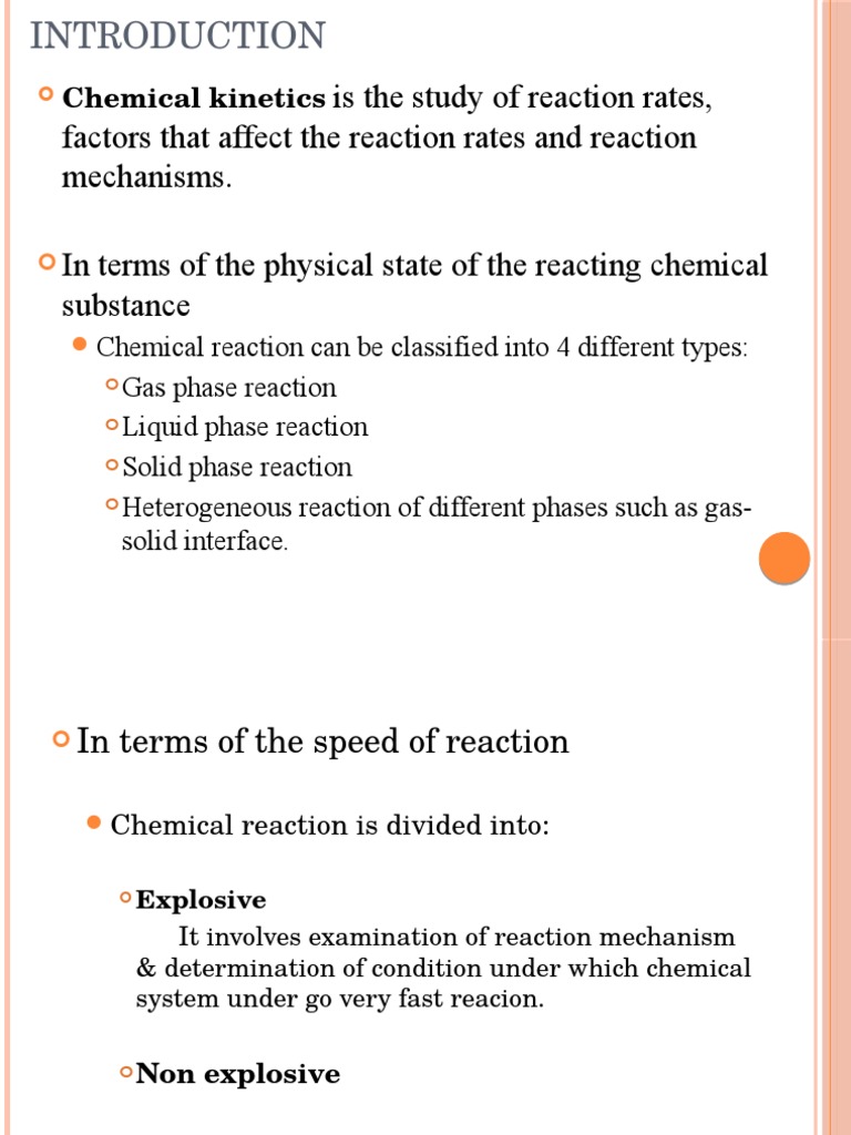 Chemical Kinetics | PDF | Reaction Rate | Chemical Reactions