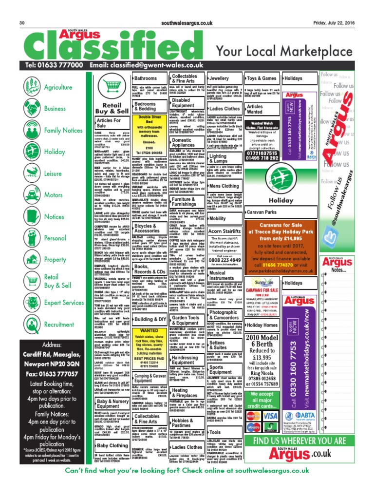 Argus Classified 220716 | PDF