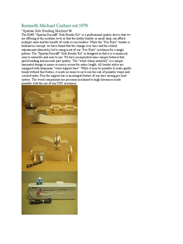 Kenneth Michael Guitars Est | PDF | Nut (Hardware) | Screw