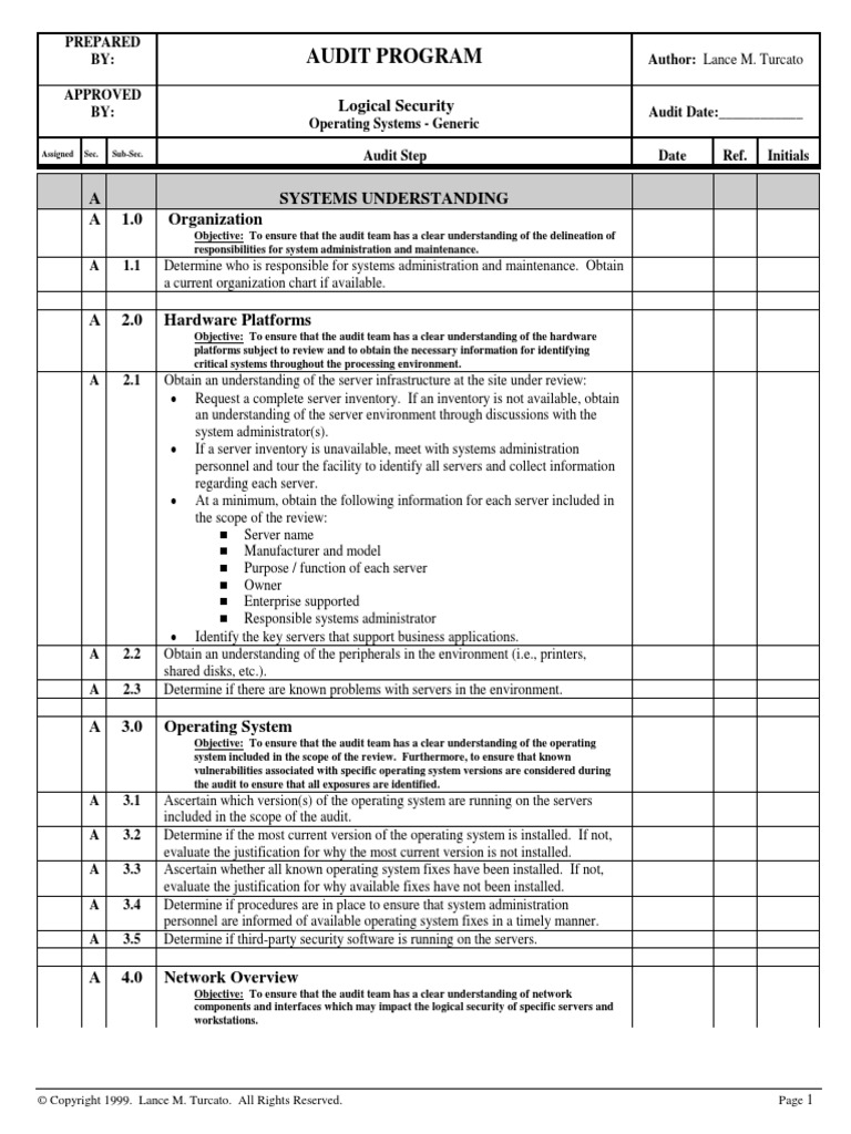 Audit Program - Logical Security | PDF | Superuser | Access Control