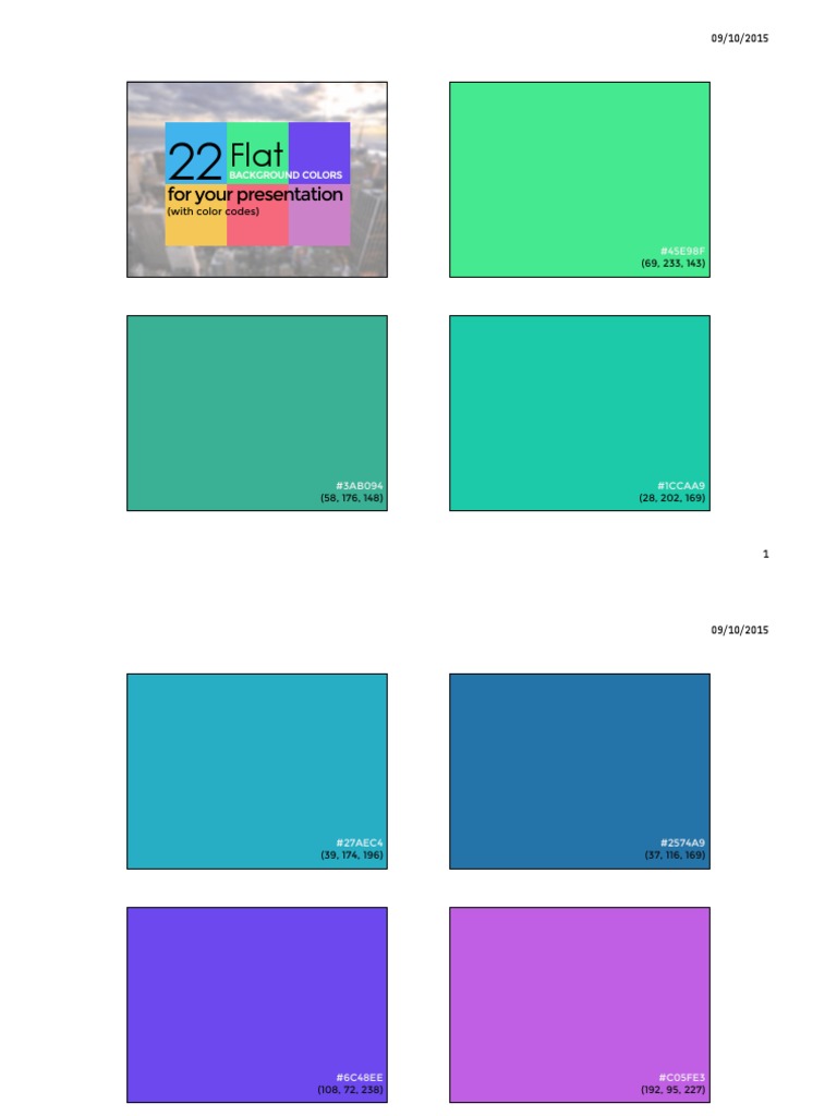 Flat Background Color | PDF