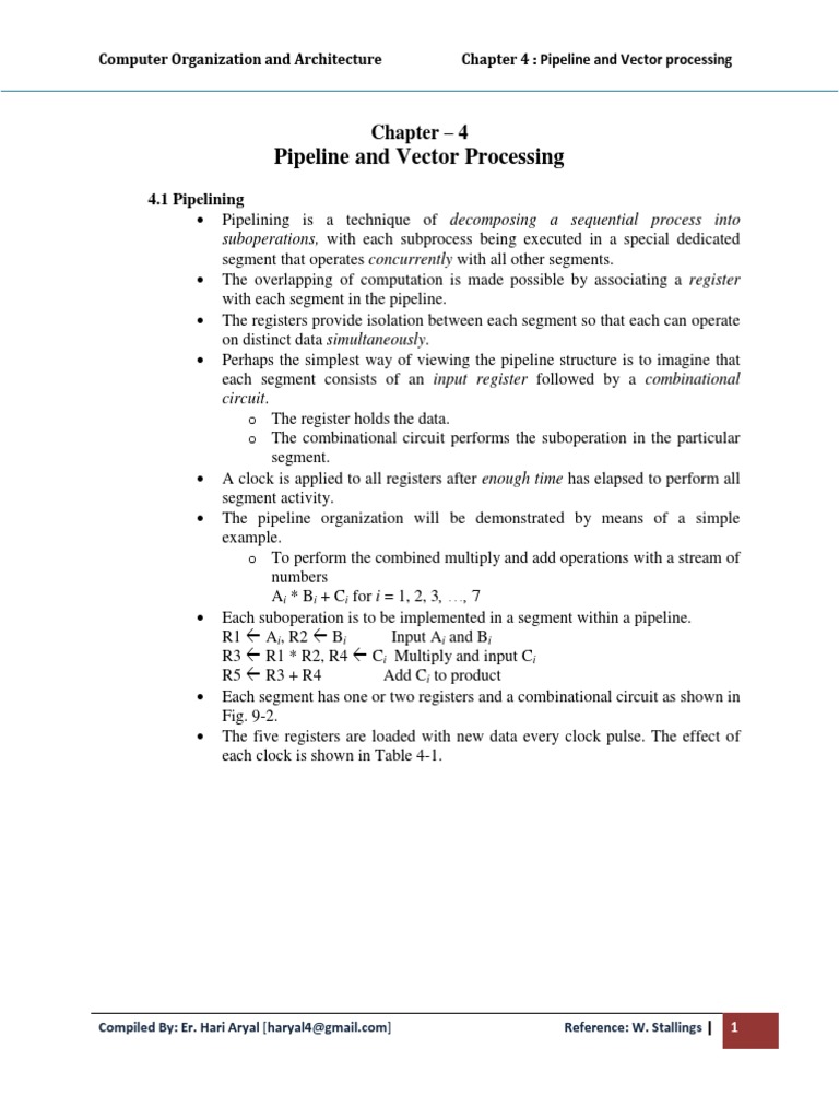 Pipelining PDF | Download Free PDF | Instruction Set | Central Processing Unit