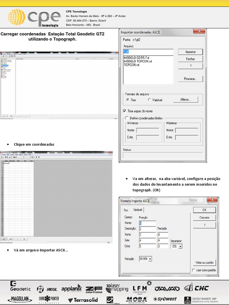 Geodetic GT2 Carrega Dados | PDF