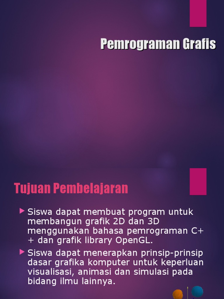 Pemrograman Grafis Dasar | PDF