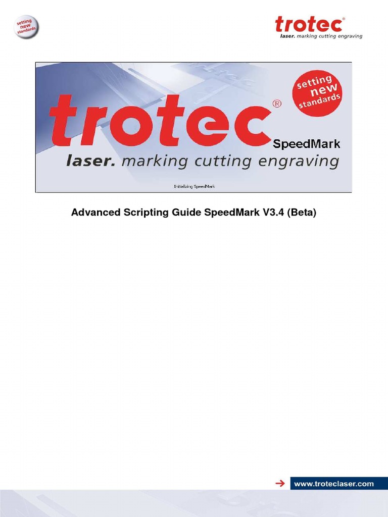 Speed Mark Advanced Scripting Reference en 3 4 | PDF | Scripting ...