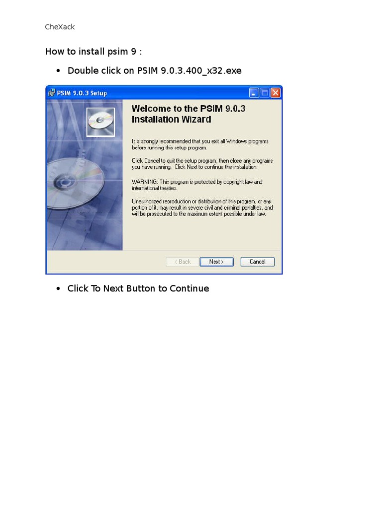 How To Install Psim 9 | PDF | Operating System Technology | Microsoft ...