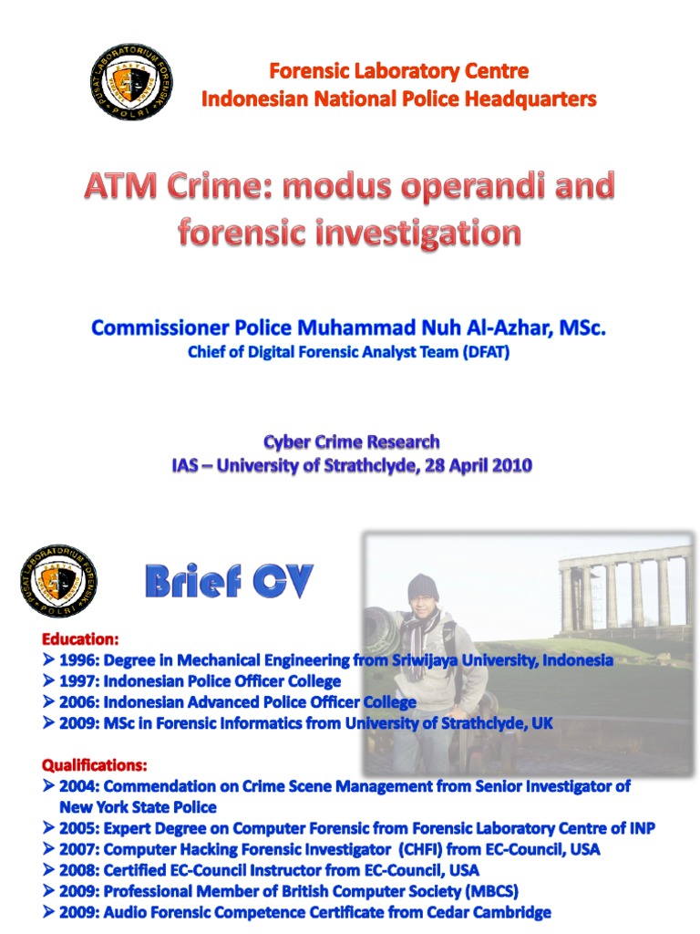 ATM Crime by Muhammad Nuh Al-Azhar | PDF