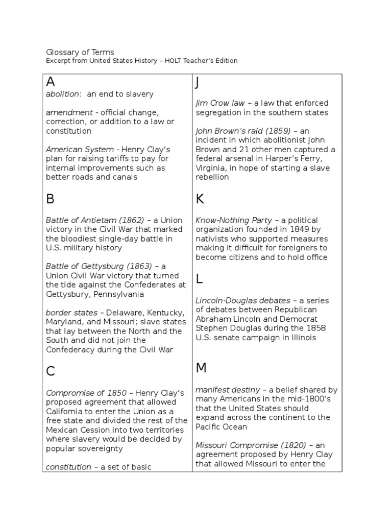 Excerpt From United States History - HOLT Teacher's Edition | PDF ...