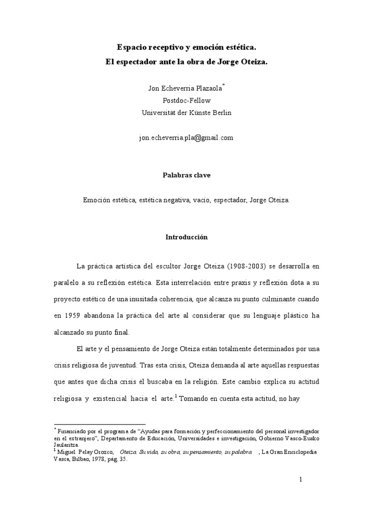 Jon Echeverria Plazaola | PDF | Escultura | Nada