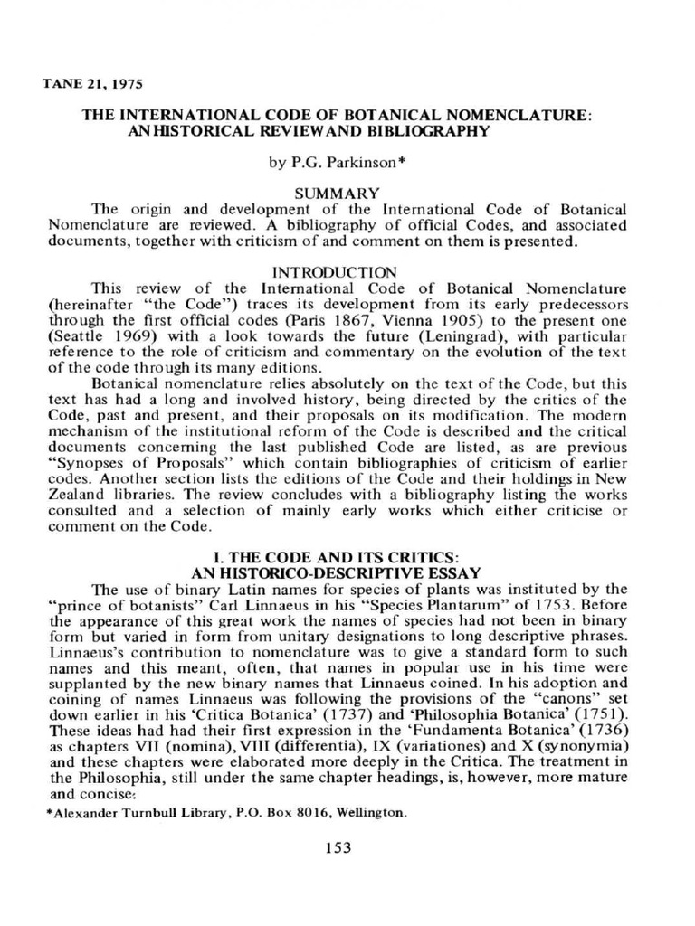 23 The International Code of Botanical | Download Free PDF | Genus ...