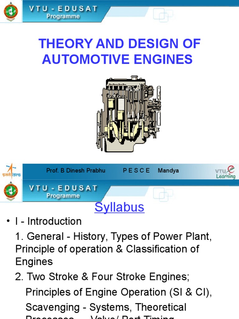 Automotive Engines: Power Plant Overview | PDF | Internal Combustion ...