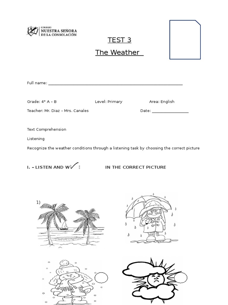 Fifth Grade English Test | PDF