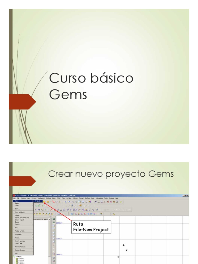 Gemcom Gems Curso Basico | PDF | Informática