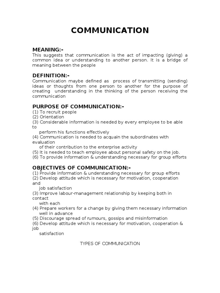 Understanding Communication Basics | PDF