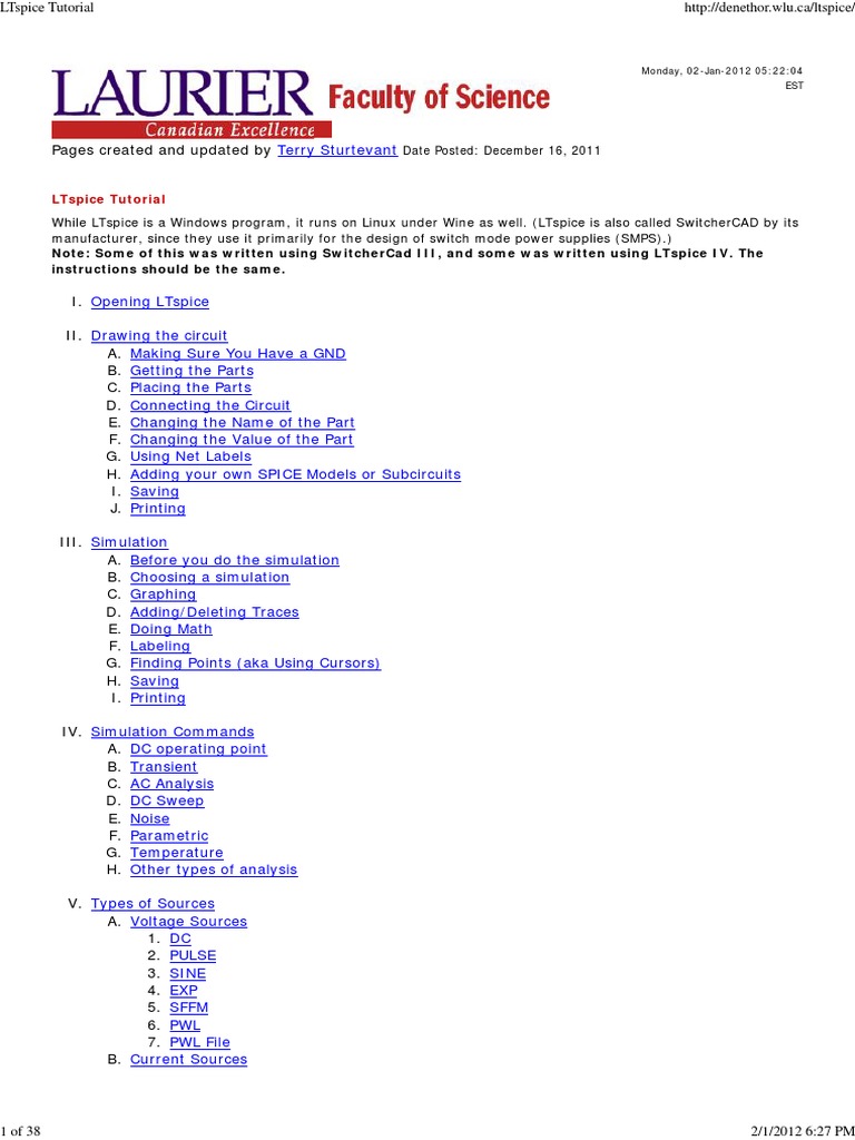 LTspice Tutorial | PDF | Amplitude | Frequency Modulation