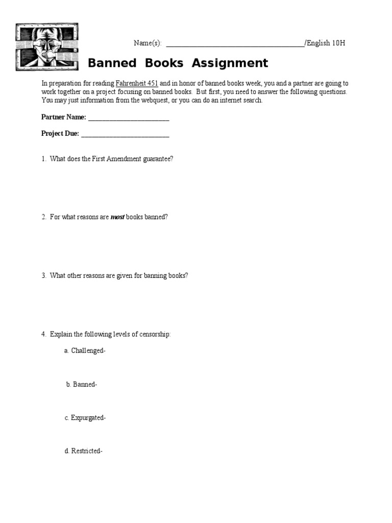 Banned Books Assignment | PDF