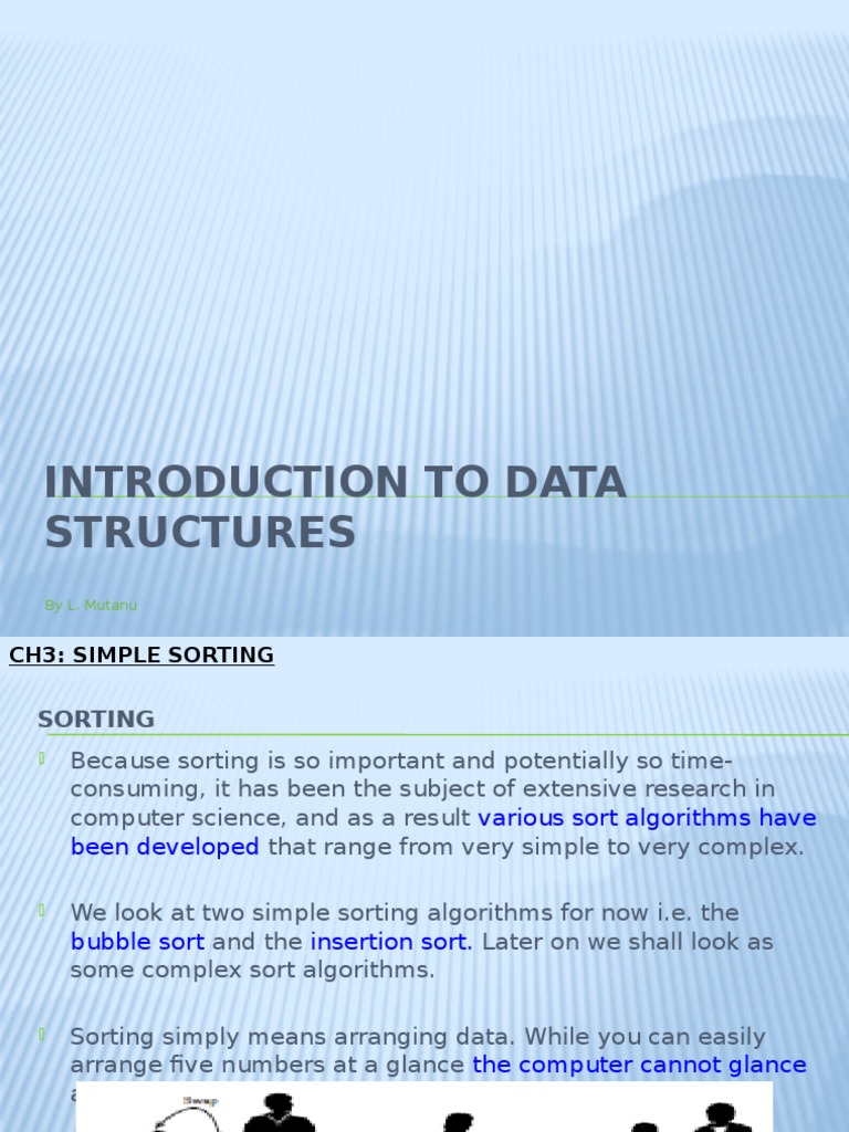 CH3 - Simple Sorting | PDF | Algorithms | Mathematical Concepts