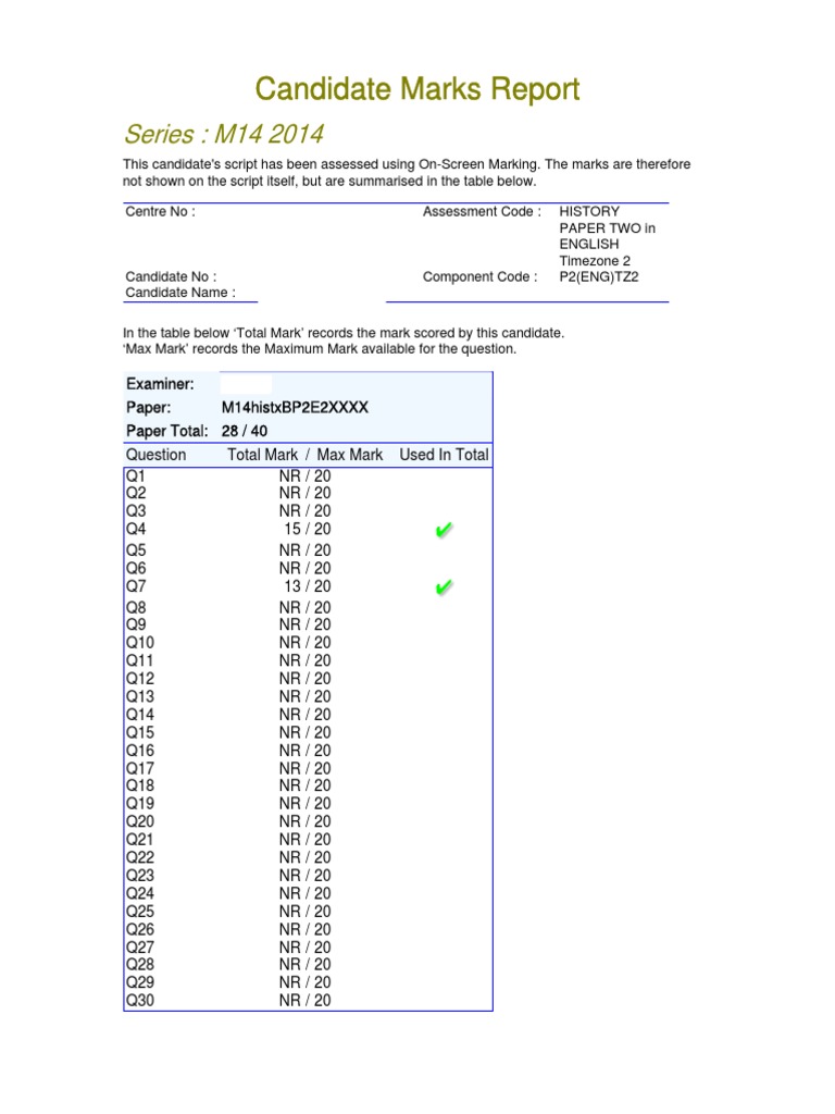 IB History HLSL Paper 2 Sample A Annotated | PDF