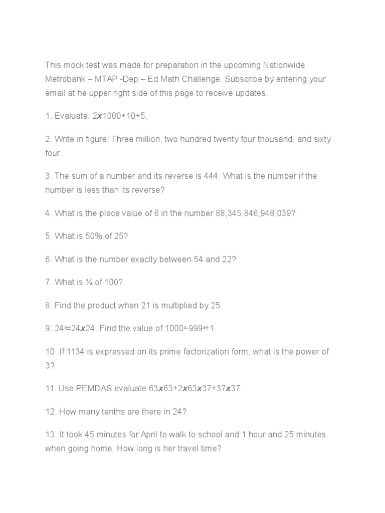 Mtap Grade 3 | PDF | Teaching Methods & Materials