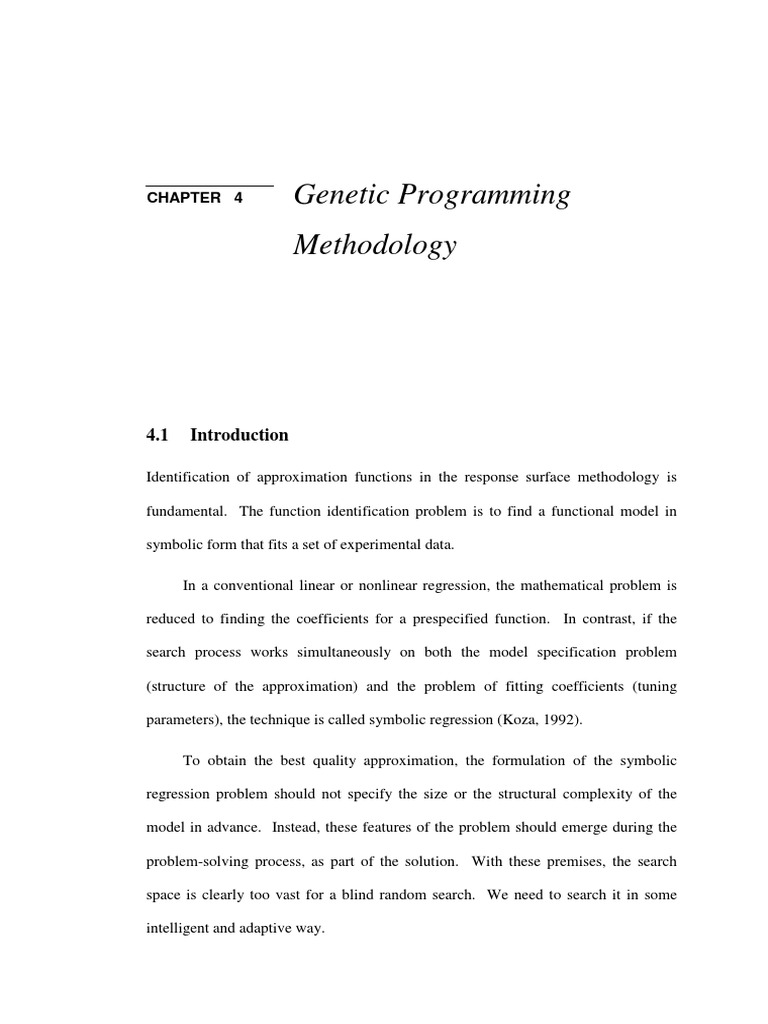 Chapter 4 | PDF | Genetic Algorithm | Mathematical Optimization