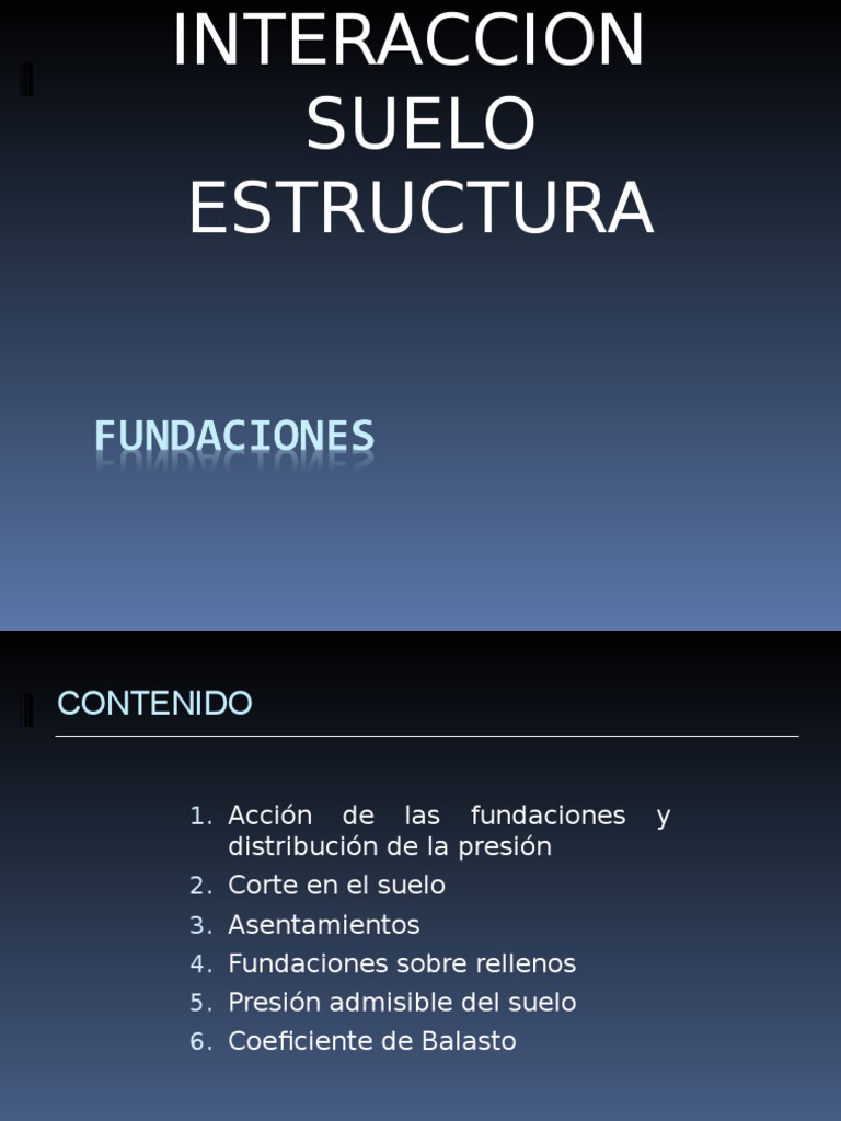 1.3 Interaccion Suelo Estructura | PDF