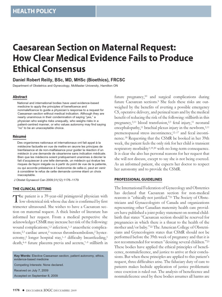 Caesarean Section on Maternal Request | Caesarean Section | Childbirth ...