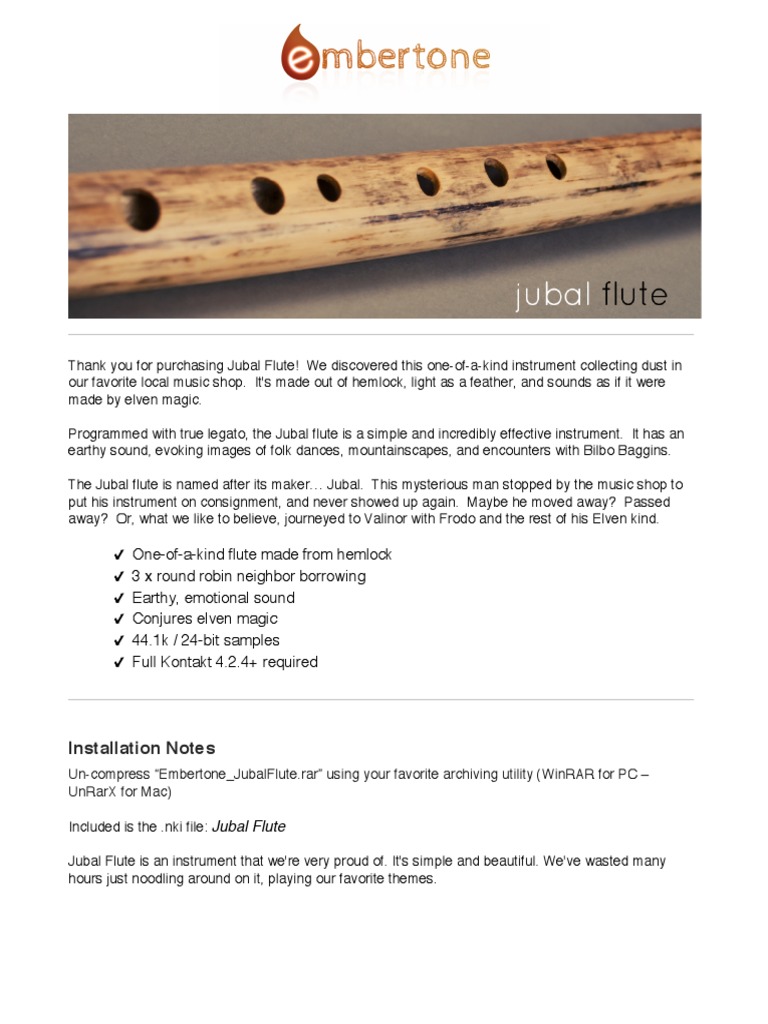 Jubal Flute | PDF