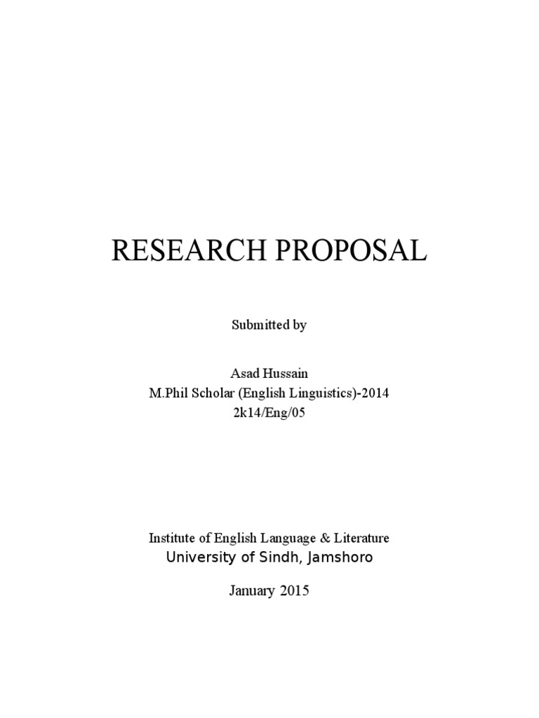 Research Proposal | PDF | English As A Second Or Foreign Language ...