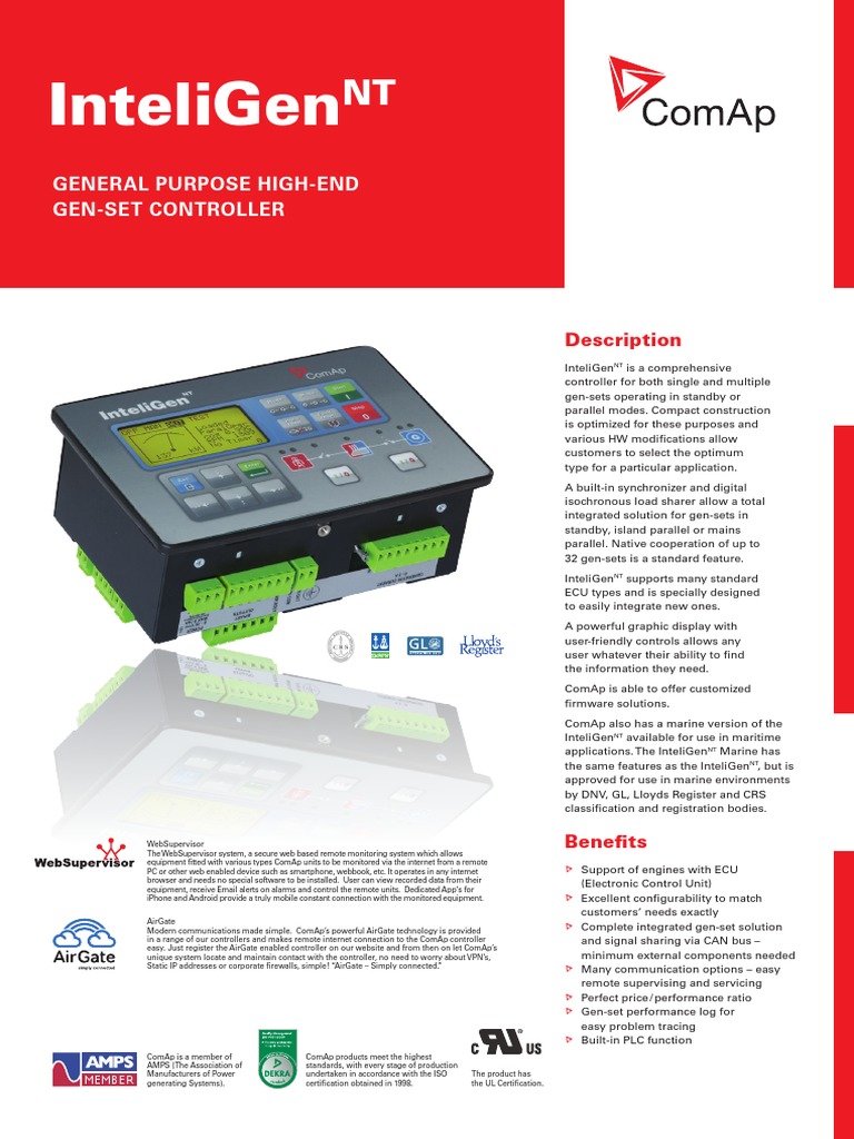 Inteligen: General Purpose High-End Gen-Set Controller | PDF