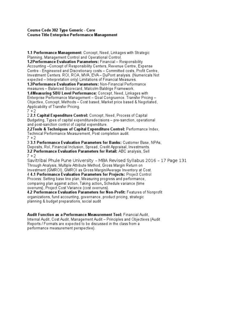 Enterprise Performance Management | PDF