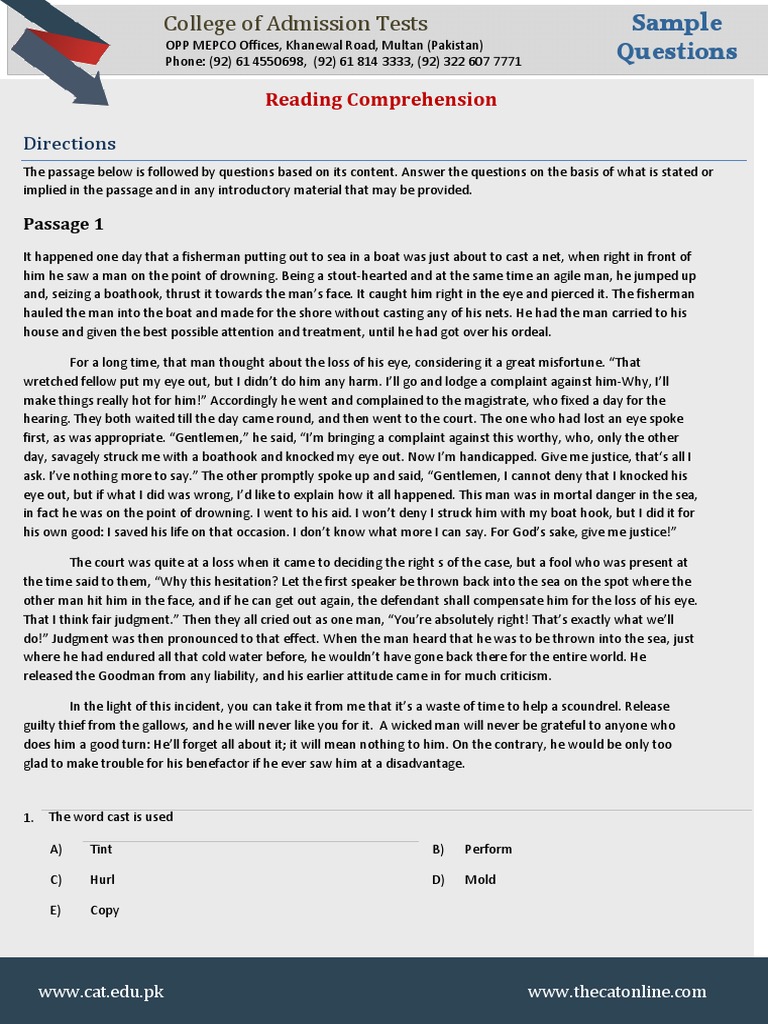 Reading Comprehension | PDF | Colorado River | Western United States