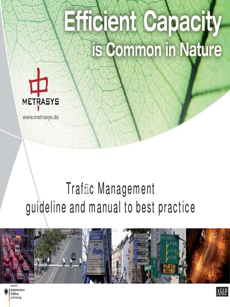 Traffi C Management Guideline and Manual To Best Practice: Supported by ...