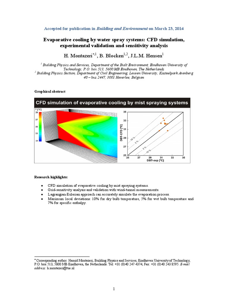 Water Spray Simulation in Ansys | PDF | Computational Fluid Dynamics ...