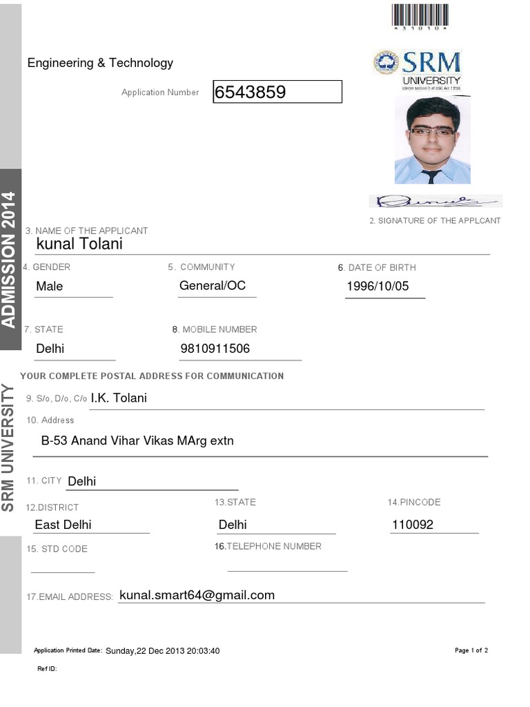 Kunal Tolani: Engineering & Technology | PDF