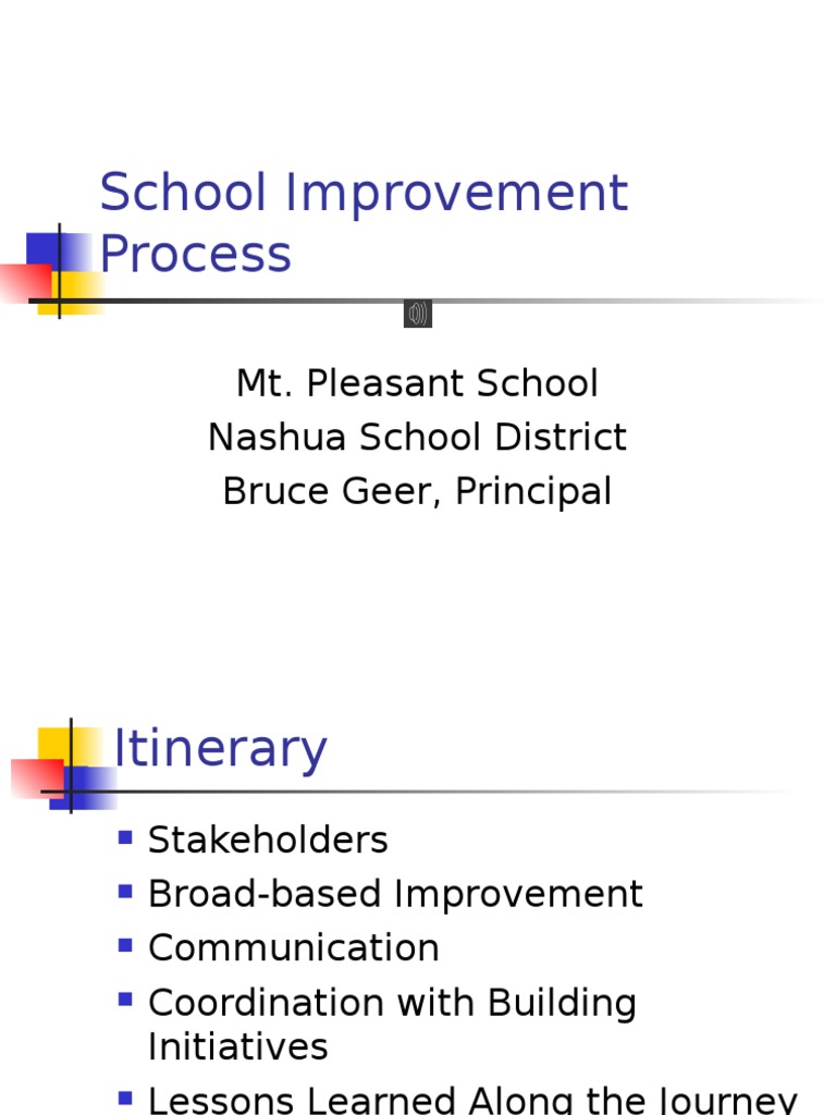 School Improvement Process Presentation | PDF | Educational Assessment ...