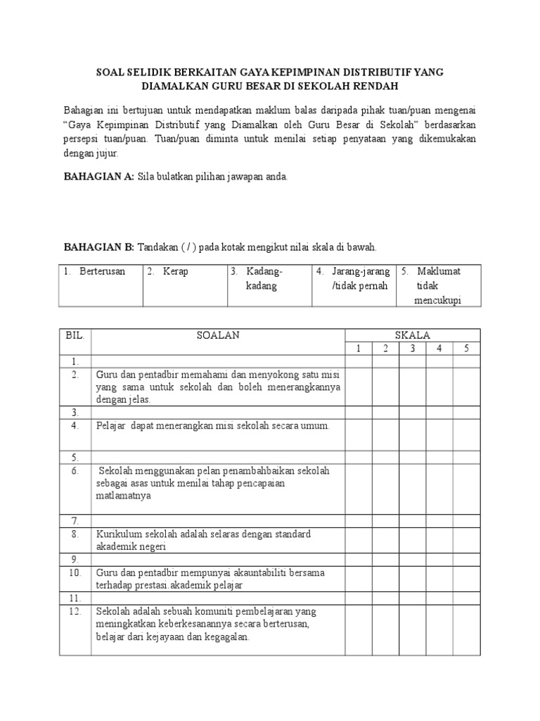 Instrumen Siap DLRS | PDF