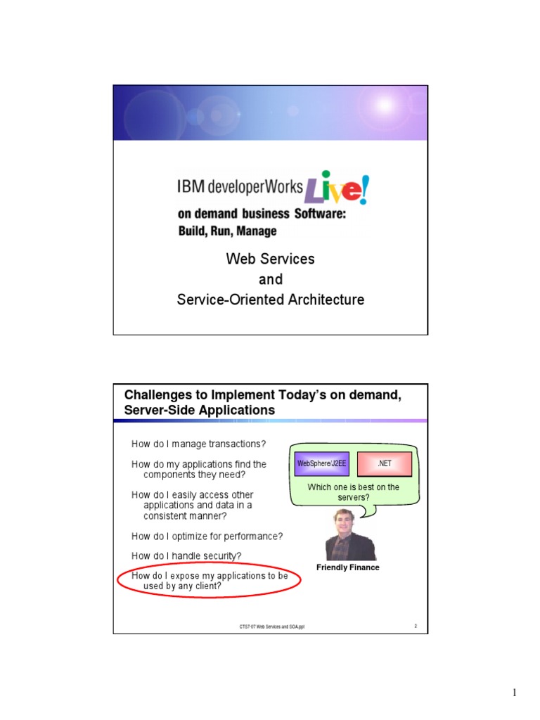 Web Services and Architecture | PDF | Soap | Service Oriented Architecture
