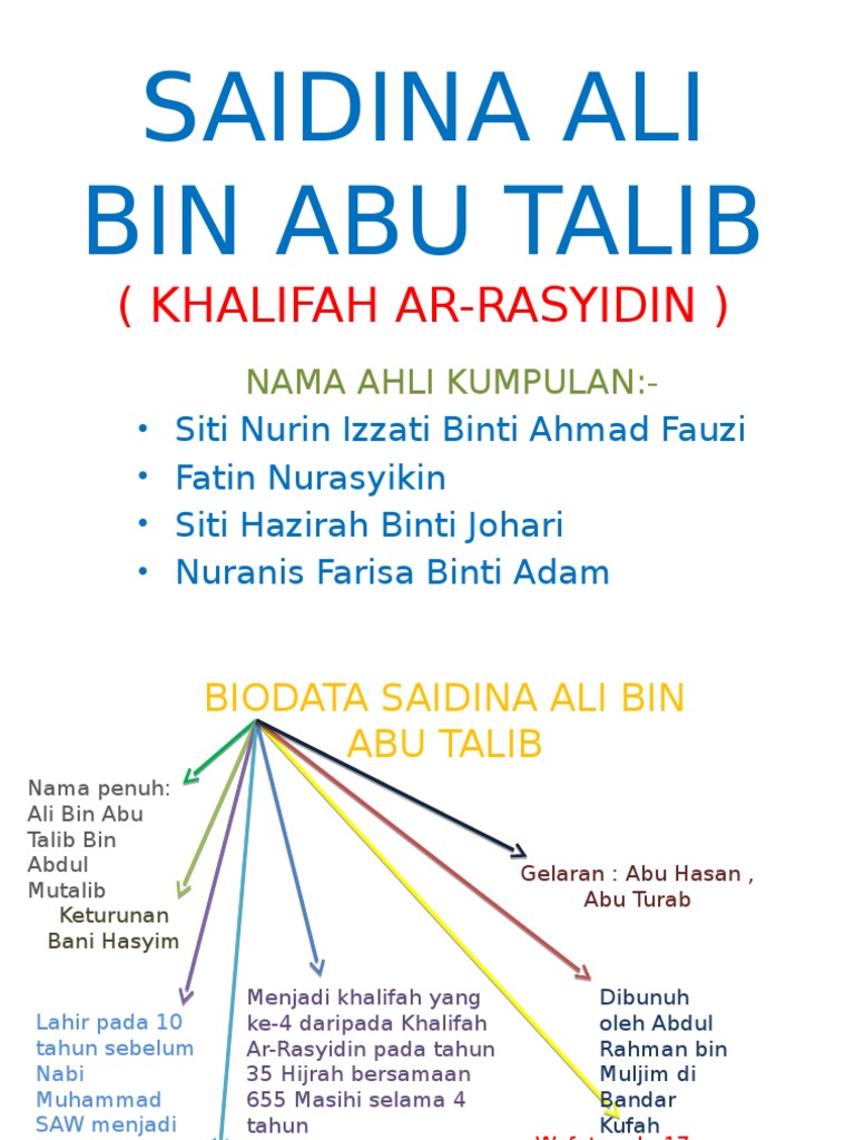 Saidina Ali Bin Abu Talib | PDF | Ilmu Sosial