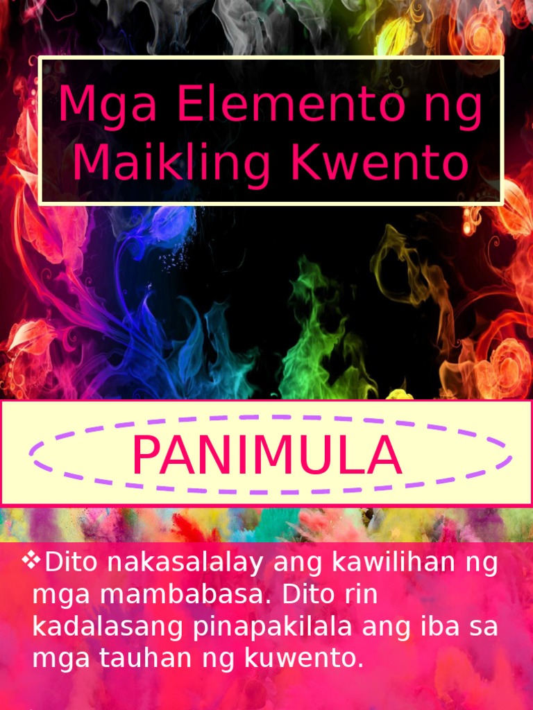 Mga Elemento ng Maikling Kwento