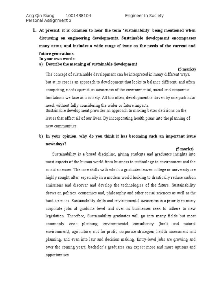 EIS Assignment 2 Aqs | PDF | Green Building | Sustainability