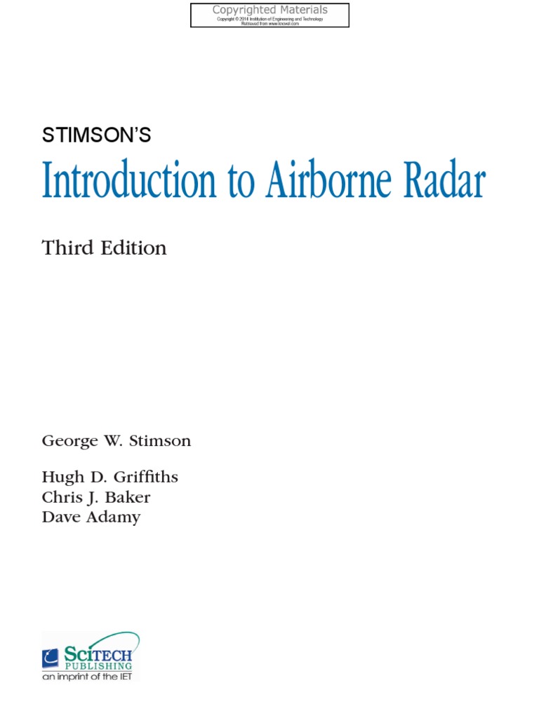 Introduction To Airborne Radar: Third Edition | PDF