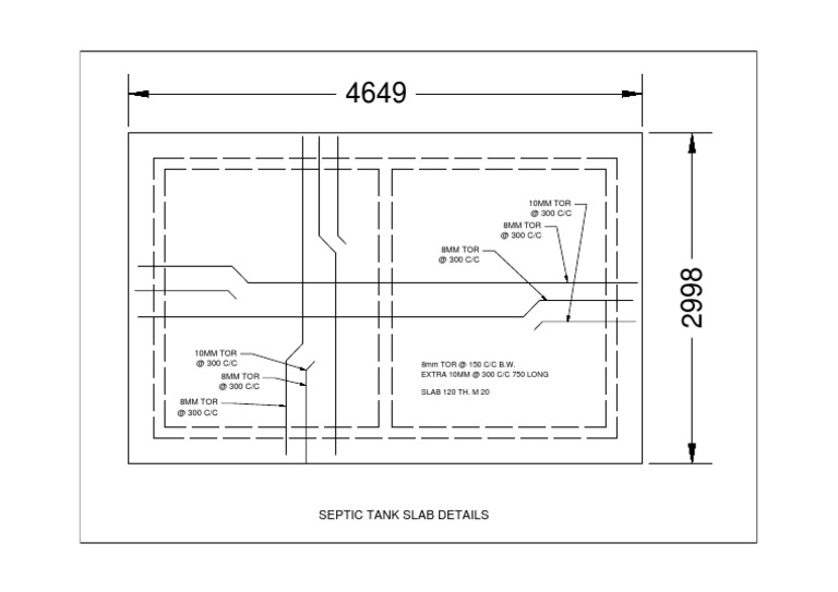 Septic Tank Slab Vishnu Jindal-Model | PDF