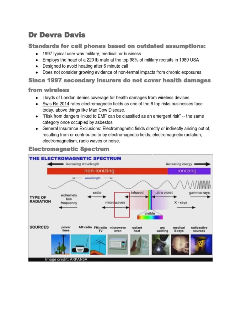DR Devra Davis: Standards For Cell Phones Based On Outdated Assumptions ...