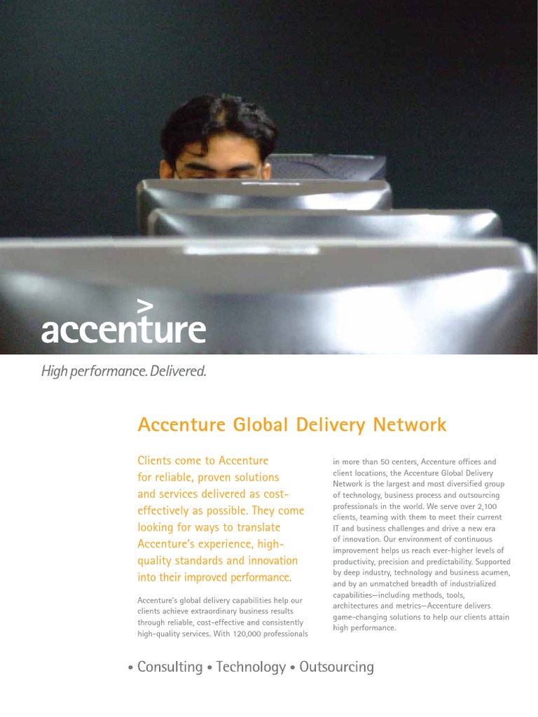 Accenture Global Delivery Network | PDF | Business Process Outsourcing ...