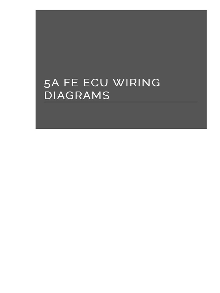 5a Fe Ecu Wiring Diagrams n8zc8 | PDF | Landlord | Computing And ...