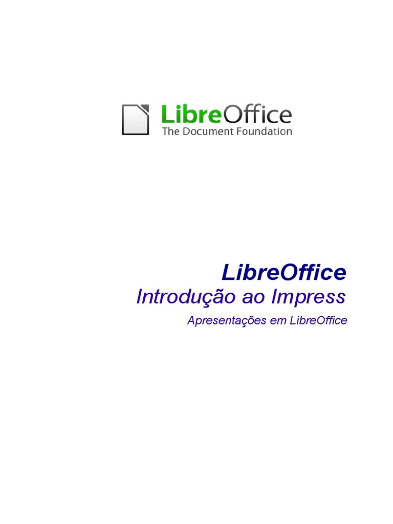 LibreOffice Manual Impress | PDF | Janela (informática) | Planilha