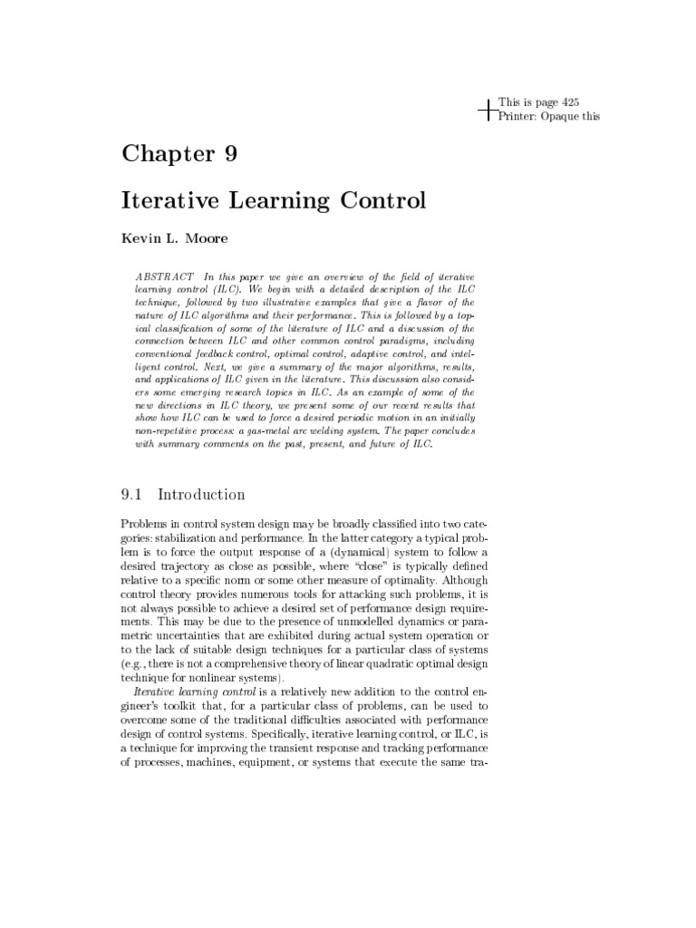 Iterative Learning Control Pdf Control Theory Discrete Fourier Transform
