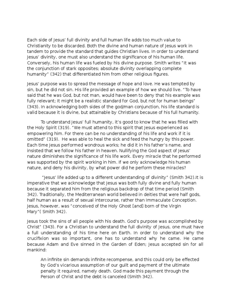 The Divine & Human Nature of Jesus | PDF | Divinity | Jesus